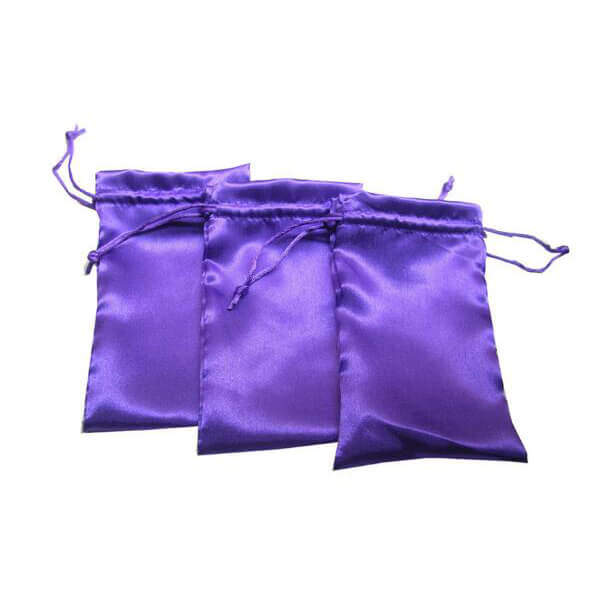 Occasional Satin Drawstring Bags with Classic Shapes