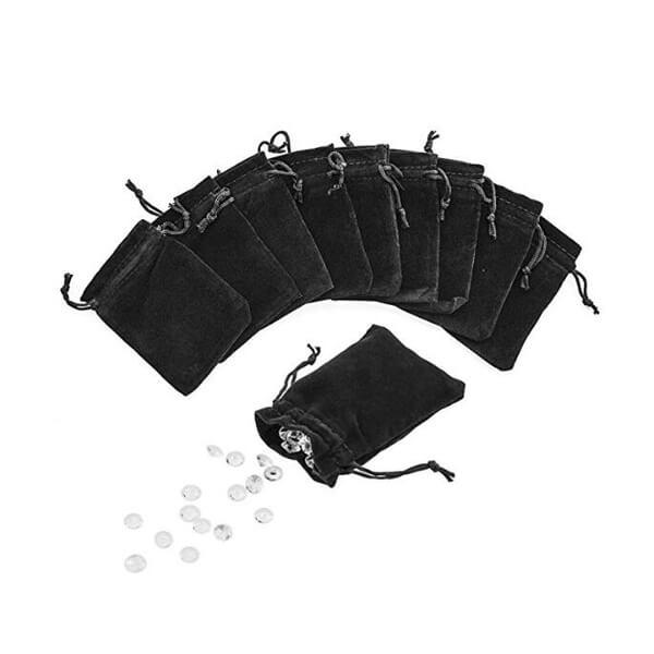 Velour Drawstring Jewelry and Gift Pouches For Crystals