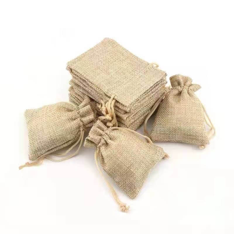Custom Hessian Drawstring Bags With Drawstrings Gift Bag Jewelry ...