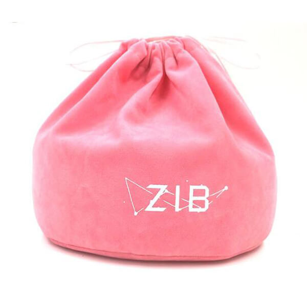 Luxury Velvet Drawstring Pouches Round Bottom