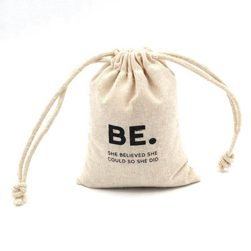8oz White Cotton Drawstring Pouch Bags | Gift Packaging
