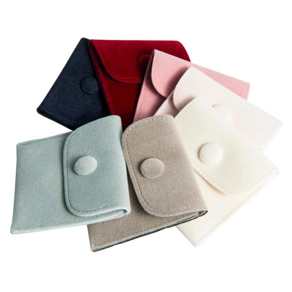 Double Imitation Foldable Jewelry Envelope Pouches Custom