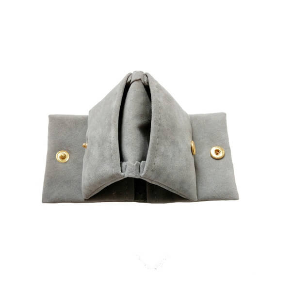 Mini Velvet Envelop Flap Pouch With Button Jewelry Pouch