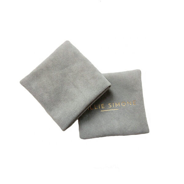 Mini Velvet Envelop Flap Pouch With Button Jewelry Pouch